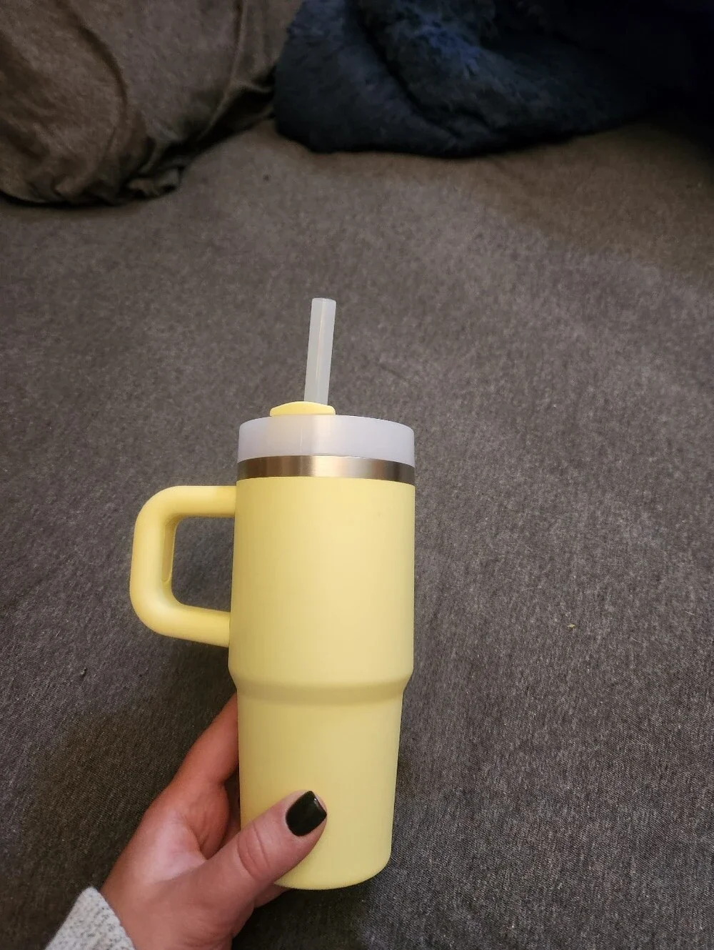 Stanley | Dining | Stanley Pale Yellow Insulated Travel Mug With Handle ...